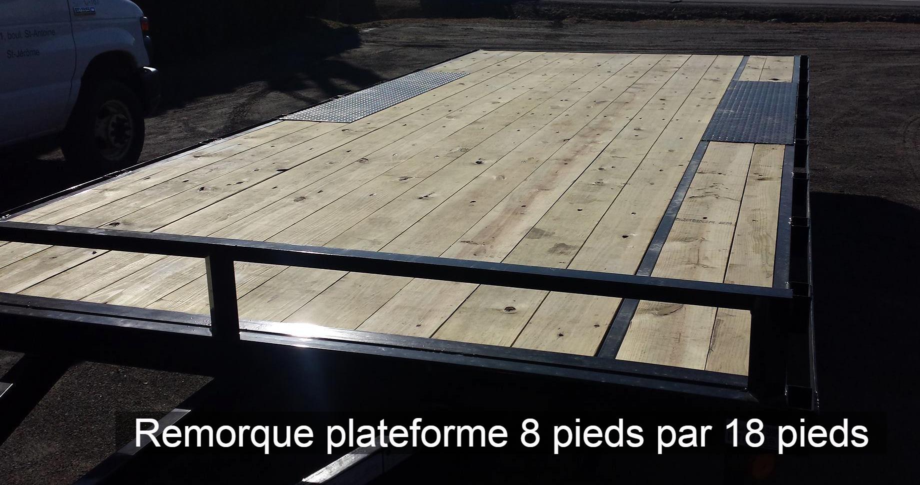Remorque plateforme deck over • Monsieur Location