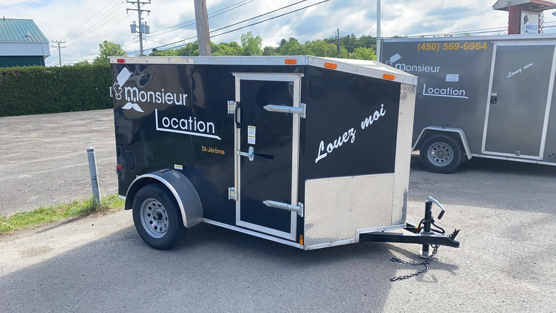 Remorque 5x8 fermée • Monsieur Location